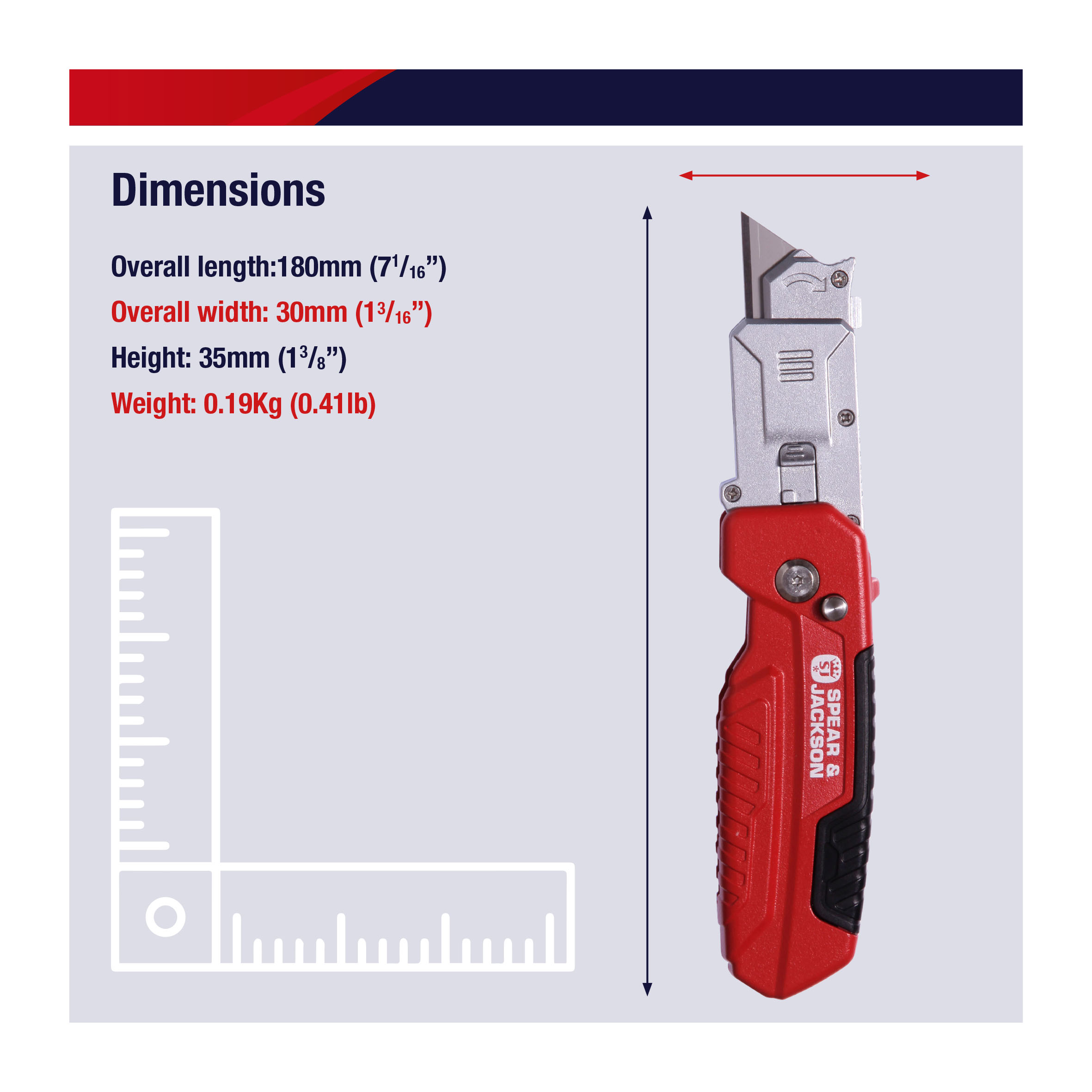 2-in-1 Trimming Knife and Scraper | Spear and Jackson